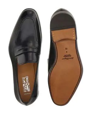 FERRAGAMO Slip-on Leather Penny Loafers