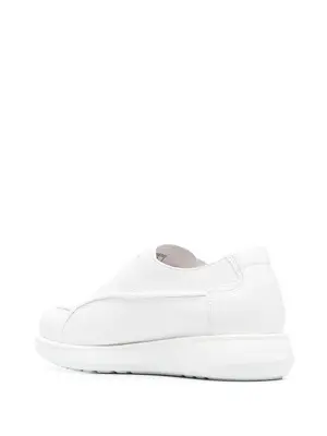 Giorgio Armani Lace-up Low-top Leather Sneakers