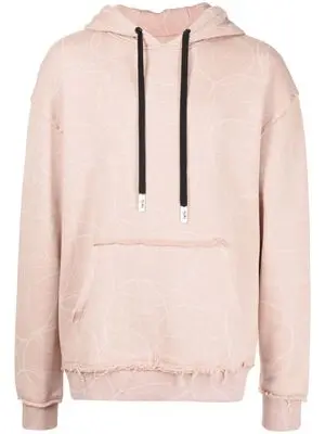 HACULLA. Laser Drawstring Hoodie - Pink