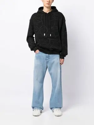 HACULLA. Laser Printed Hoodie - Black