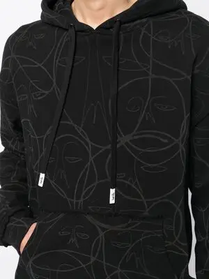 HACULLA. Laser Printed Hoodie - Black