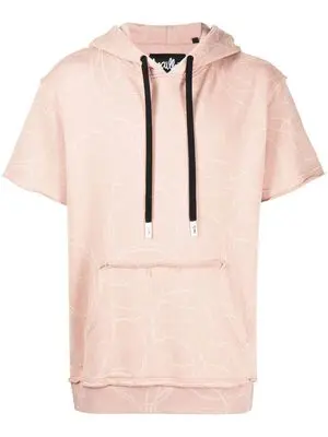 HACULLA. Laser Short-sleeve Hoodie - Pink
