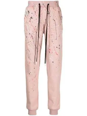 HACULLA. Paint-splatter Track Pants - Pink
