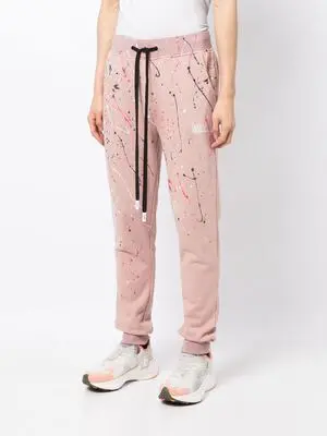 HACULLA. Paint-splatter Track Pants - Pink