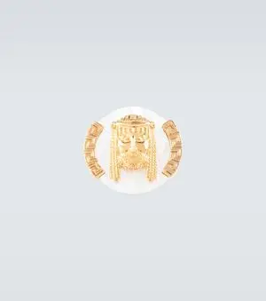 Versace La Maschera Signet Ring - Multicoloured