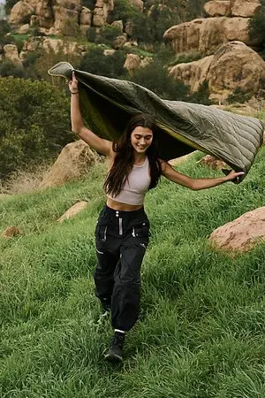 Free People Morning Meadow Hike Pants - Black Combo