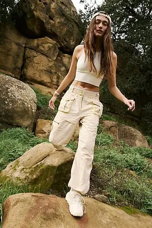 Free People FP Movement Morning Meadow Hike Pants White