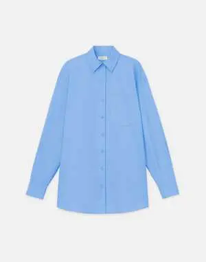 Women's Blue Poplin