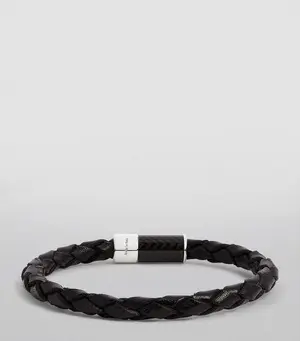 Tateossian Leather Braided Bracelet