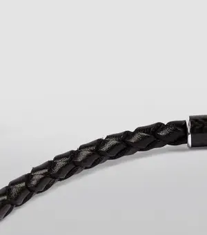 Tateossian Leather Braided Bracelet