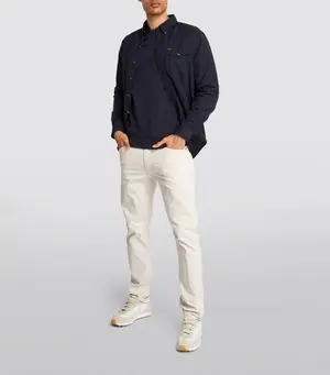 Sunspel Loopback Cotton Sweatshirt - Navy