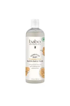 BABO BOTANICALS Sensitive Baby Fragrance-free Bubble Bath &amp Wash - Aqua