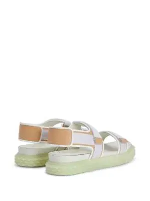 GIUSEPPE ZANOTTI Blabber Gummy Touch-strap Sandals - White