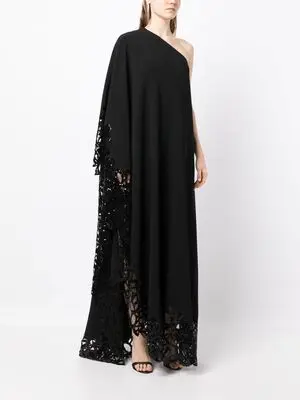 Elie Saab Sequin-embellished One-shoulder Gown