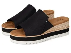 Toms Diana Platform Mule Espadrille - Black