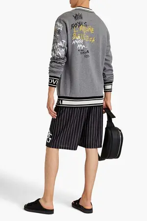 Dolce & Gabbana Printed French Cotton Terry Sweatshirt