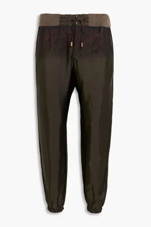 Etro Tapered Printed Twill Pants