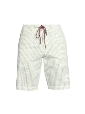 Thom Browne Seersucker Swim Shorts