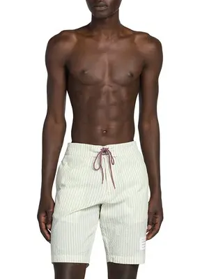 Thom Browne Seersucker Swim Shorts