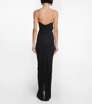 Christopher Esber Molded Venus Jersey Maxi Dress - Black