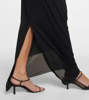 Christopher Esber Molded Venus Jersey Maxi Dress - Black