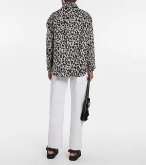 Isabel Marant Étoile Odelino Leopard-print Virgin Wool Jacket