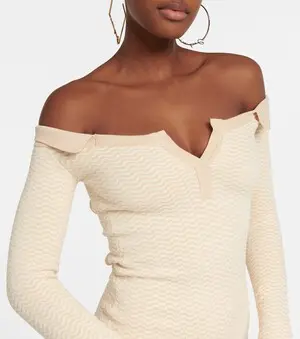 Jacquemus La Robe Pampero Cotton-blend Midi Dress