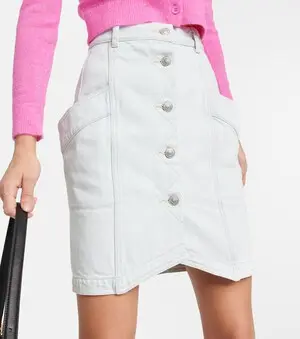 MARANT ETOILE Sabel High-rise Denim Miniskirt