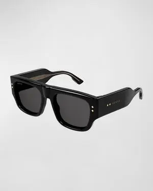 Gucci Gucci Oversized Rectangle Sunglasses - Black