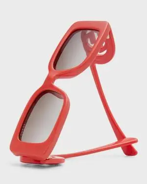 Gucci Gg Rectangle Acetate Sunglasses
