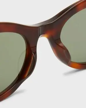 Saint Laurent Ysl Acetate Cat-eye Sunglasses Shiny Medium