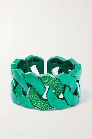 SABBADINI Soho Titanium, Tsavorite, And Garnet Cuff