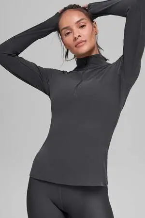 Alo Yoga Rapid Pullover Top - Anthracite