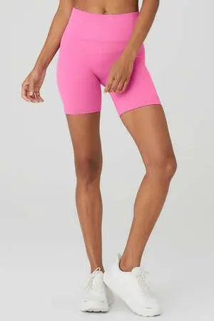 Alo Yoga 5” Seamless Ribbed Favorite Short Paradise Pink