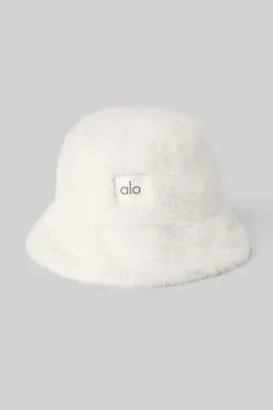 Alo Yoga Faux Fur Bucket Hat - Ivory