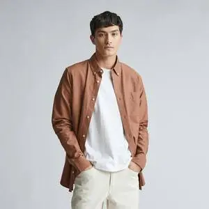 Everlane Classic Oxford Shirt Brown Brown