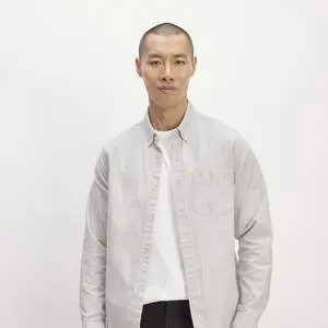 Everlane Classic Oxford Shirt Charcoal/white