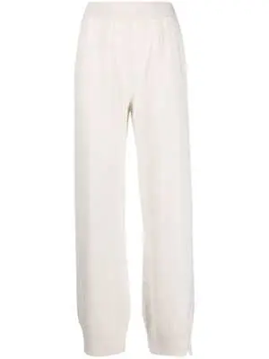 BARRIE Tapered-leg Cashmere Trousers - Neutrals