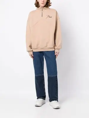 Rhude Logo-embroidered High-neck Sweatshirt