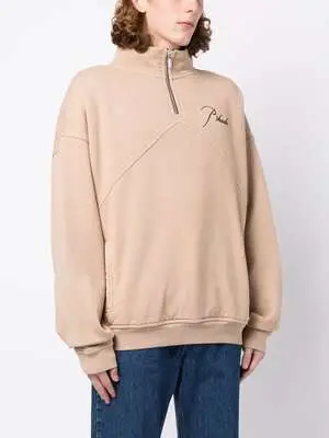 Rhude Logo-embroidered High-neck Sweatshirt