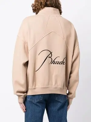 Rhude Logo-embroidered High-neck Sweatshirt