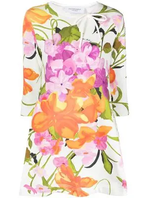 VIKTOR & ROLF Viktor & Rolf Floral Print A-Line Mini Dress
