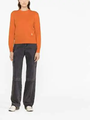 SPORTY & RICH Crew-neck Jumper - Orange