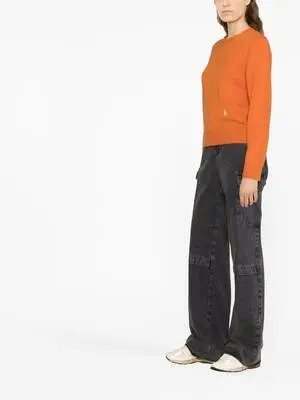 SPORTY & RICH Crew-neck Jumper - Orange