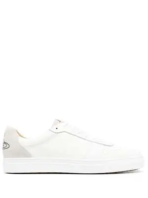 VIVIENNE WESTWOOD Logo-print Leather Sneakers - White