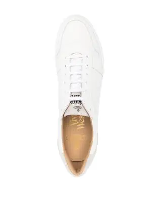 VIVIENNE WESTWOOD Logo-print Leather Sneakers - White
