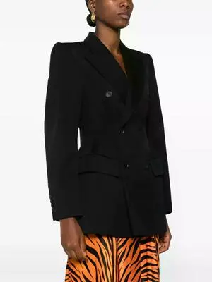 Balenciaga Wool Twill Double-breasted Blazer