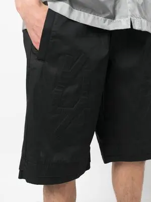 44 LABEL GROUP Embossed-logo Knee-length Shorts