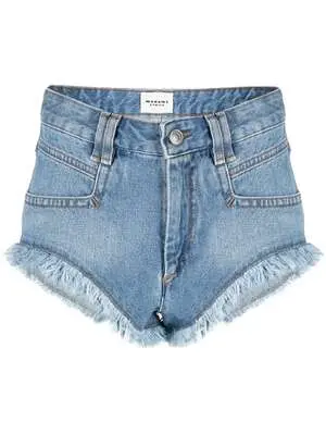 MARANT ETOILE Eneidao Denim Shorts - Blue