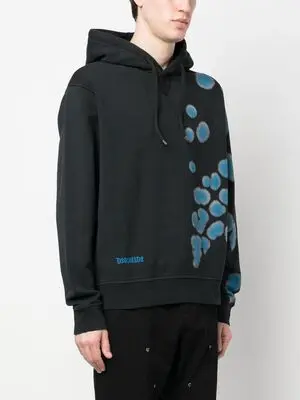 Dsquared2 Dye-print Cotton Hoodie